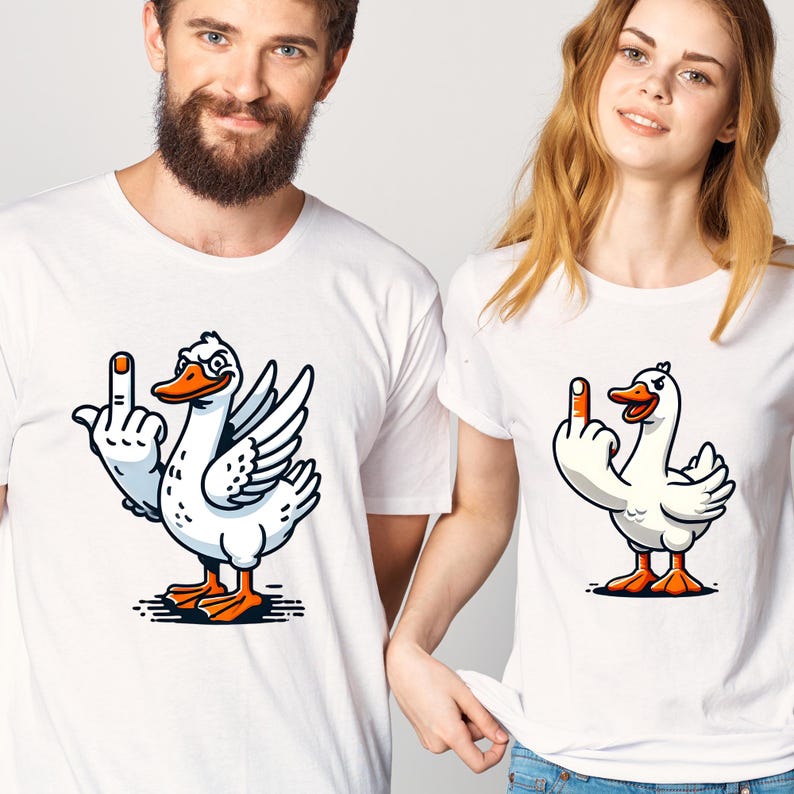 2 PNG Funny Goose PNG – Middle Finger Goose Clipart – Sarcastic Goose ...