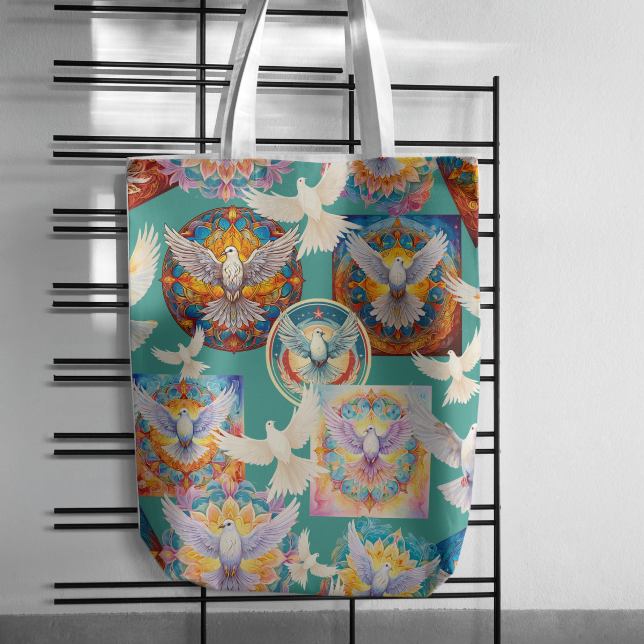 Dove Holy Spirit Seamless Pattern: Printable Sublimation Design (PNG ...