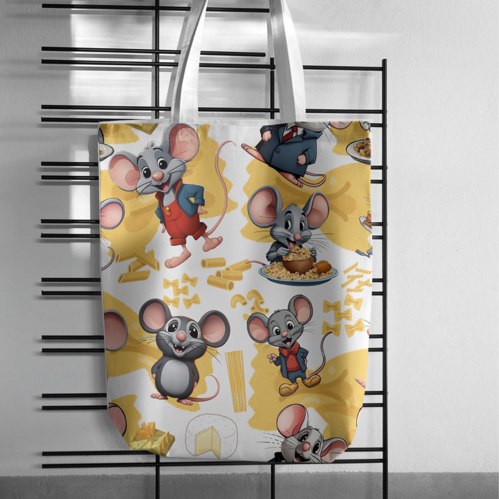 Cute Mice and Pasta Seamless Pattern PNG File for Instant Download ...