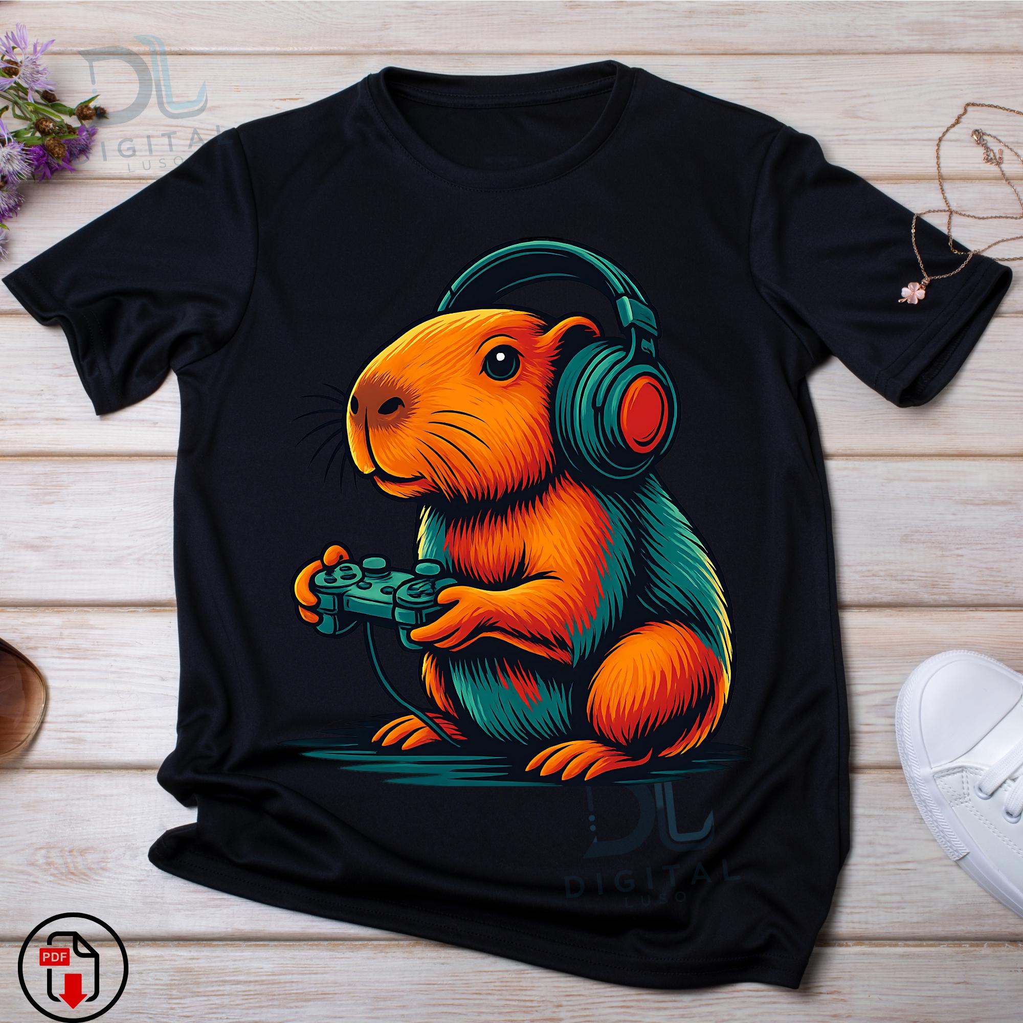 Funny Gaming Capybara PNG: Video Game Clipart (digital Download - Etsy