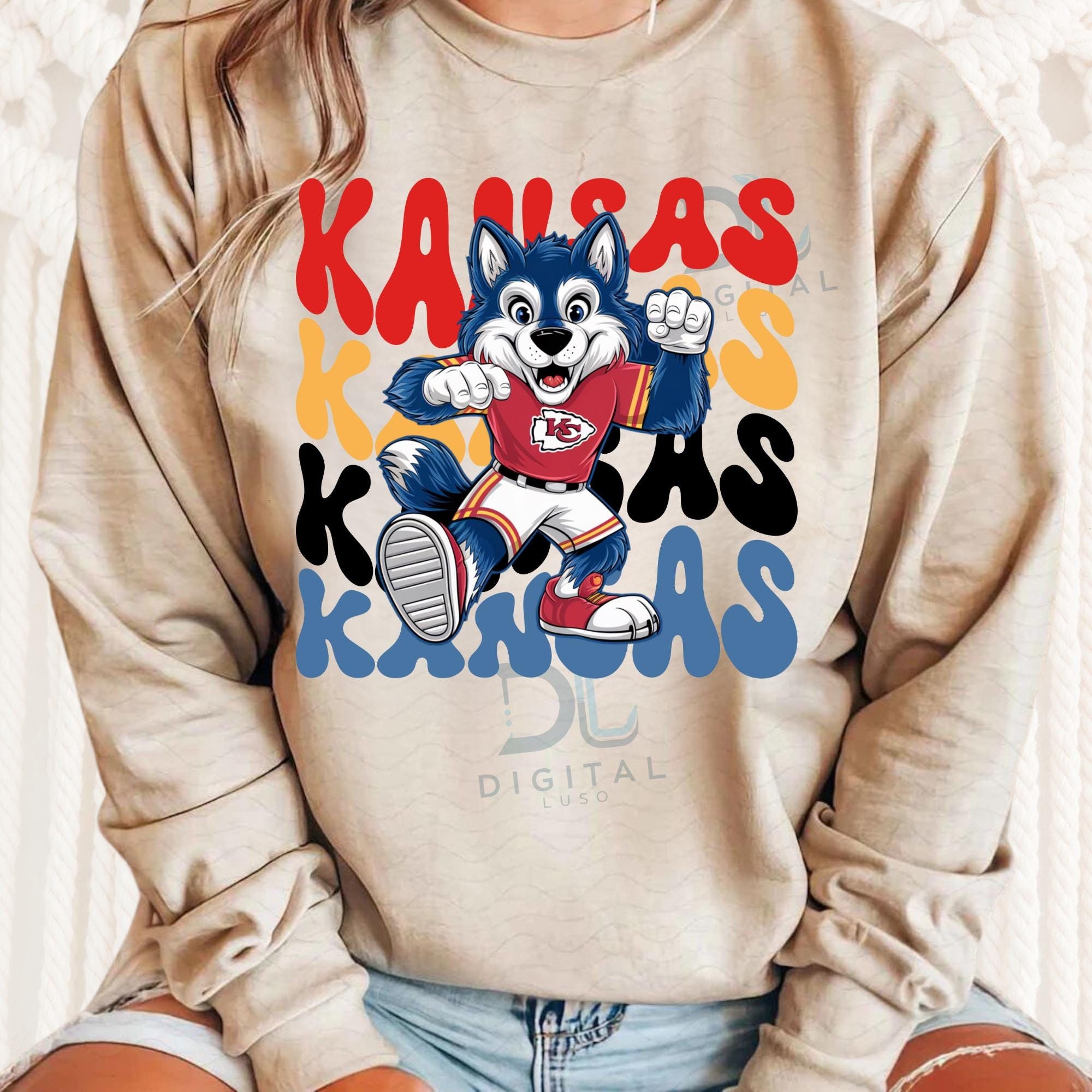 Wolf Kansas City Football PNG Image Instant Download PNG Digital Design ...