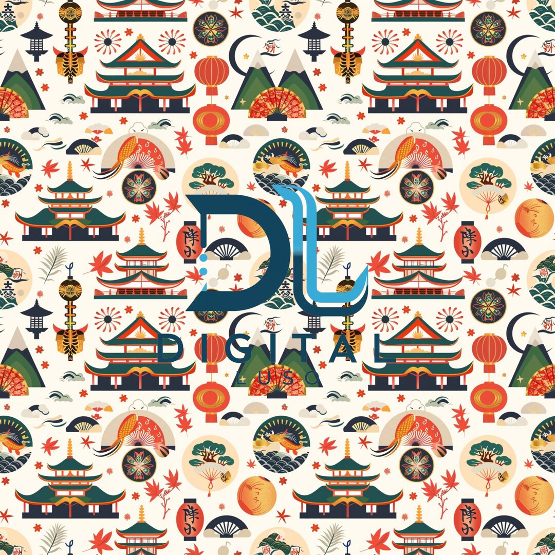 Oriental Pattern Png, Beautiful Japanese Seamless Pattern Png, Stylized ...