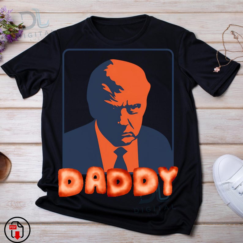 Bold Daddy Trump Stencil PNG | Pop Art Political Portrait | Digital Download for T-shirts ...