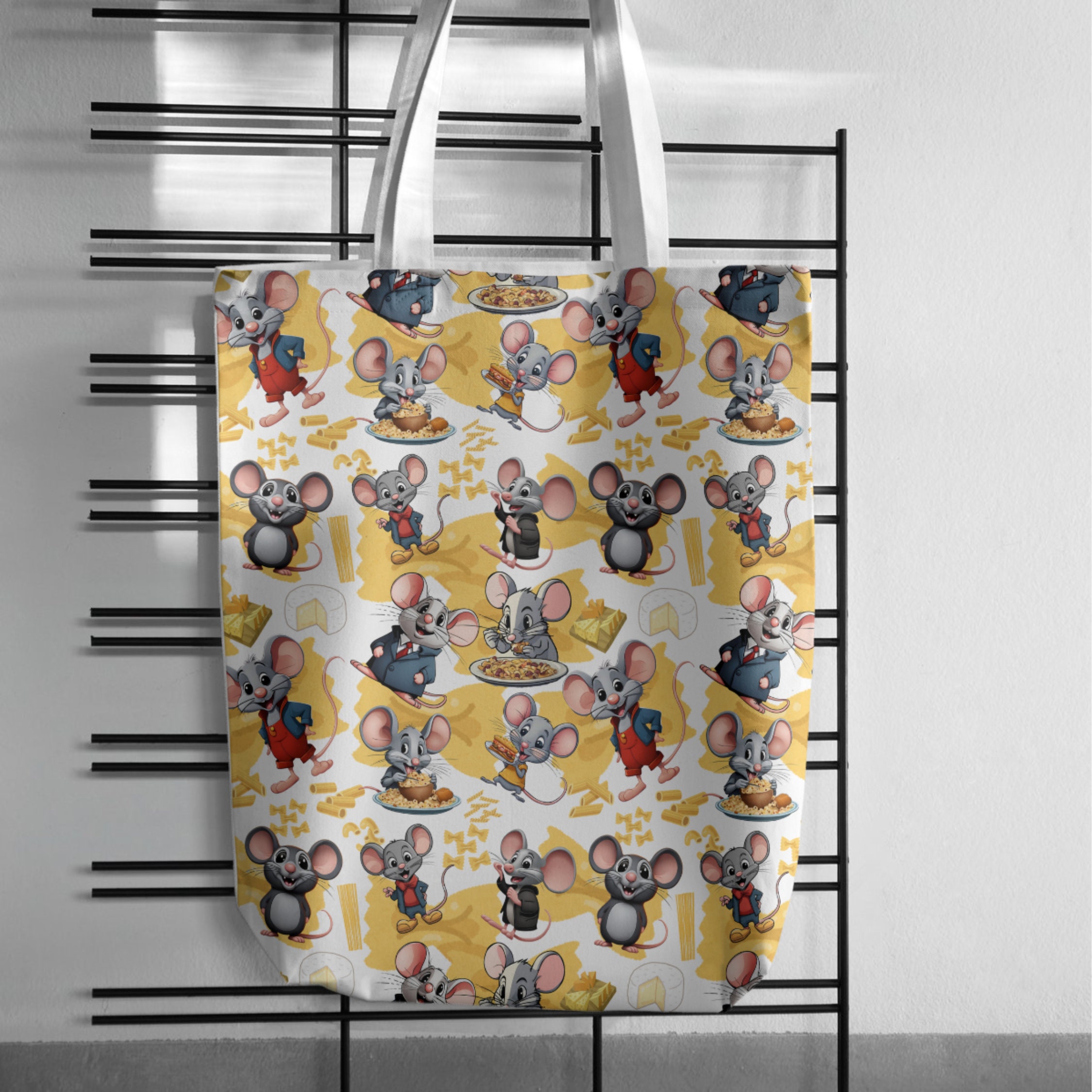 Cute Mice and Pasta Seamless Pattern PNG File for Instant Download ...