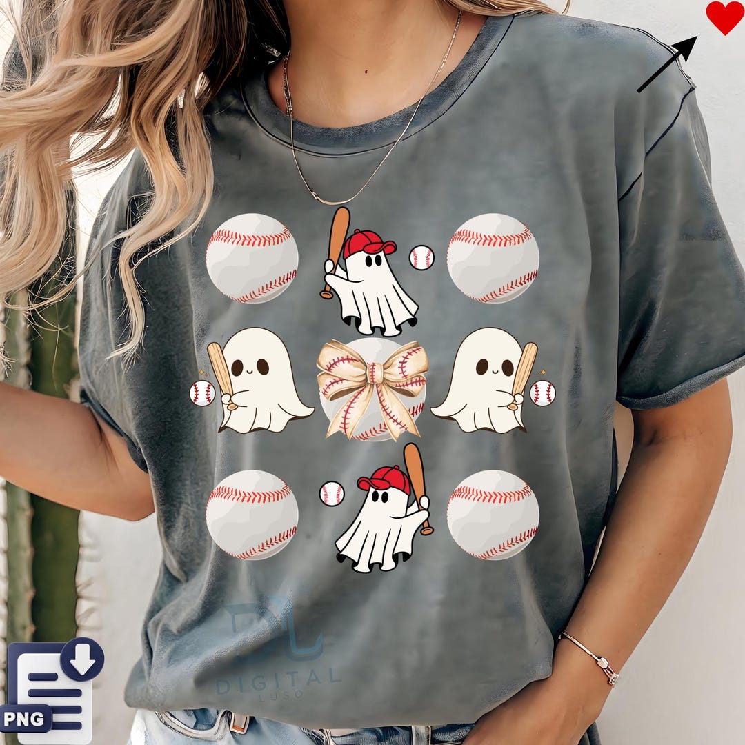 Cute Ghost Baseball Png, Checkered Grade Fall Png, Halloween Party Png ...