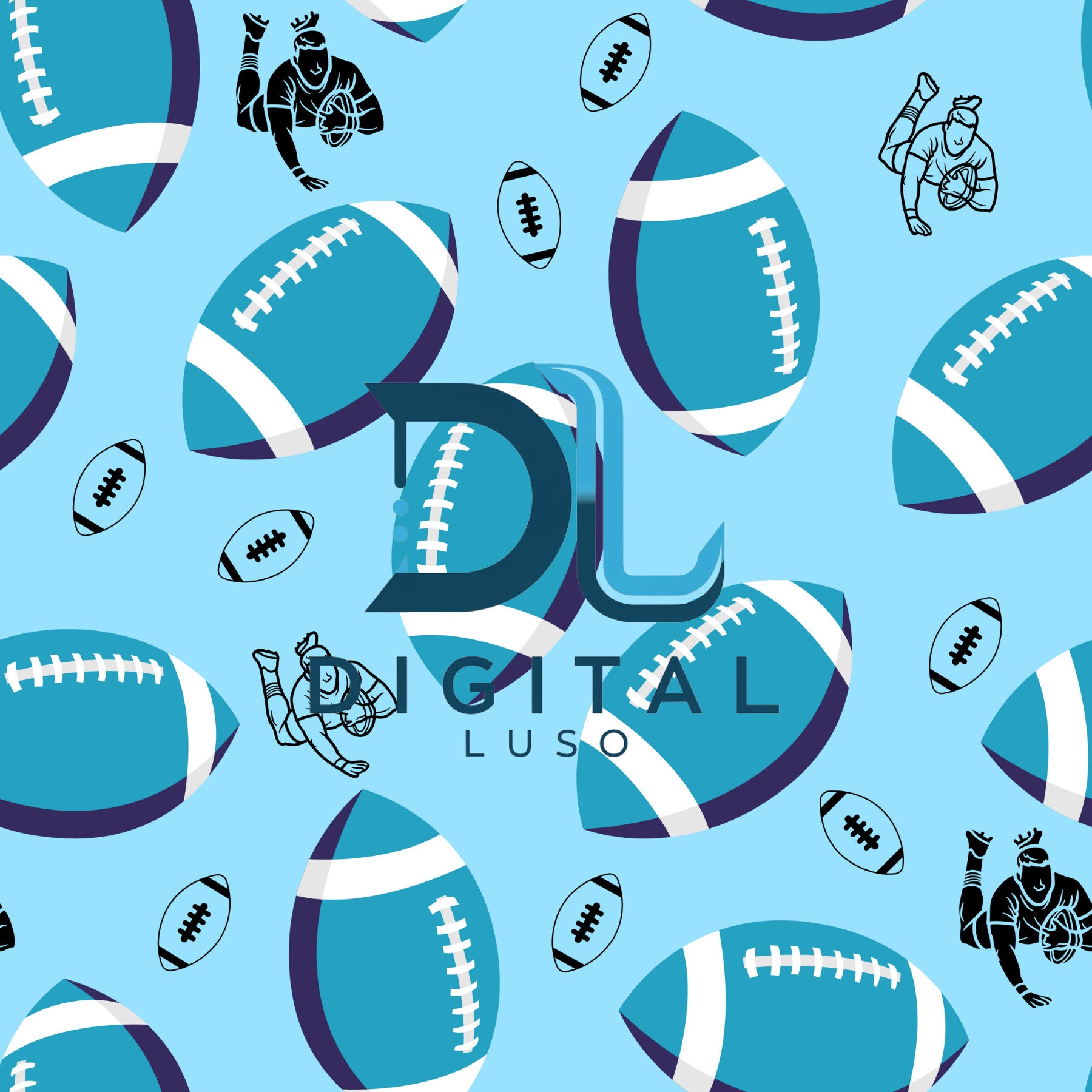 Rugby Balls Seamless Pattern PNG for Creating Beautiful Projects and ...