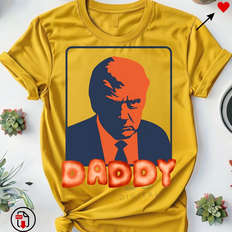 Bold Daddy Trump Stencil PNG | Pop Art Political Portrait | Digital Download for T-shirts ...