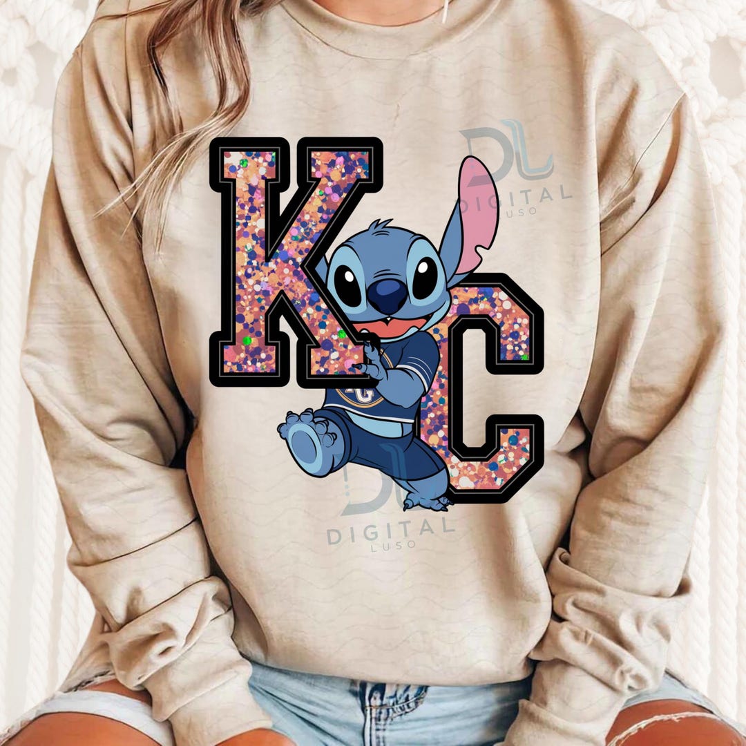 Stitch Kansas City Chiefs PNG: Football T-shirt Design (digital ...