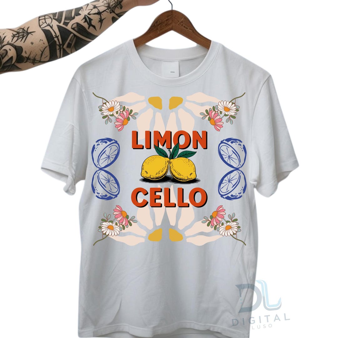 Aesthetic Retro Floral Limoncello Design for Sublimation, Sicilian La ...
