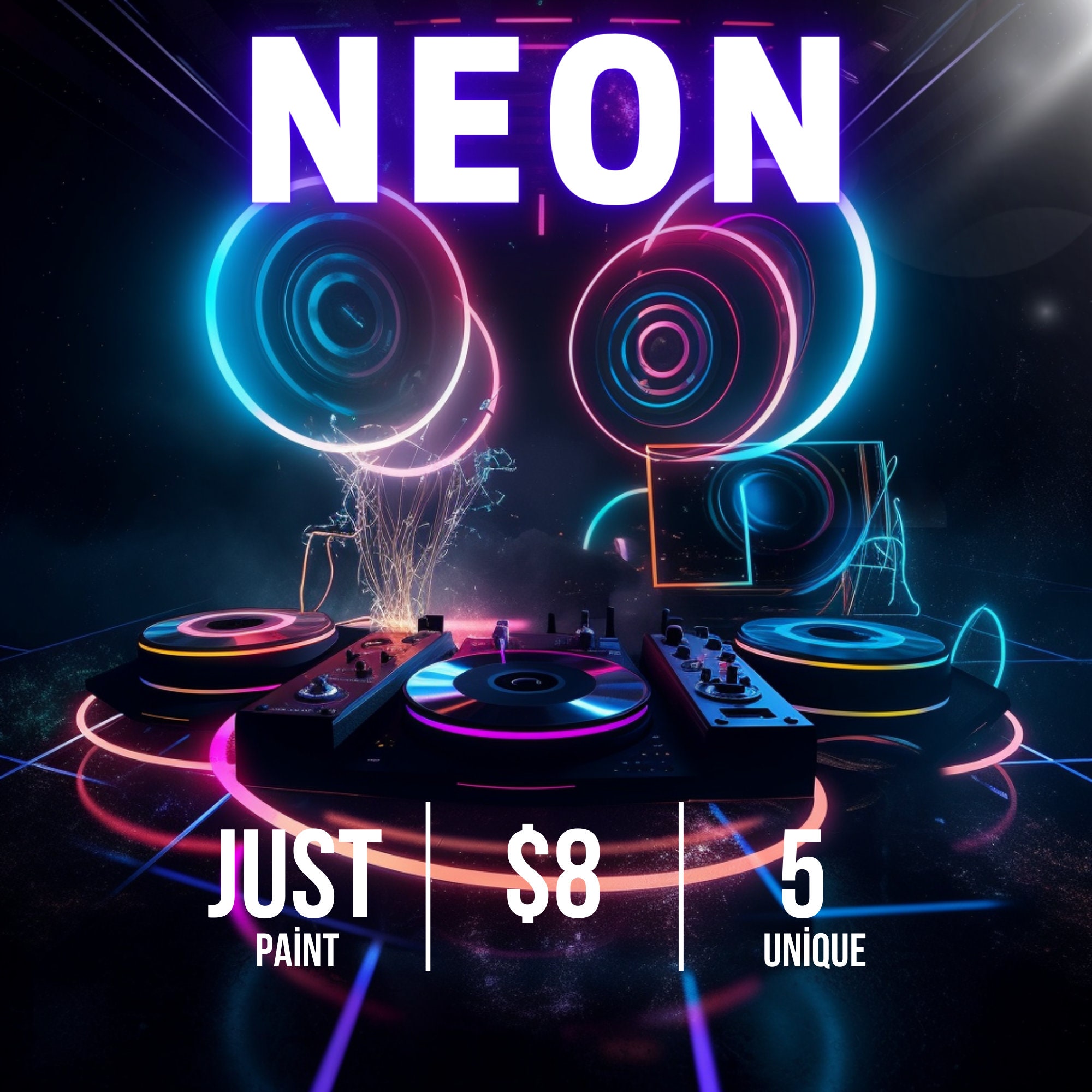 High-quality 4K Dark Techno Party Backgrounds, Featuring Edgy Abstract ...