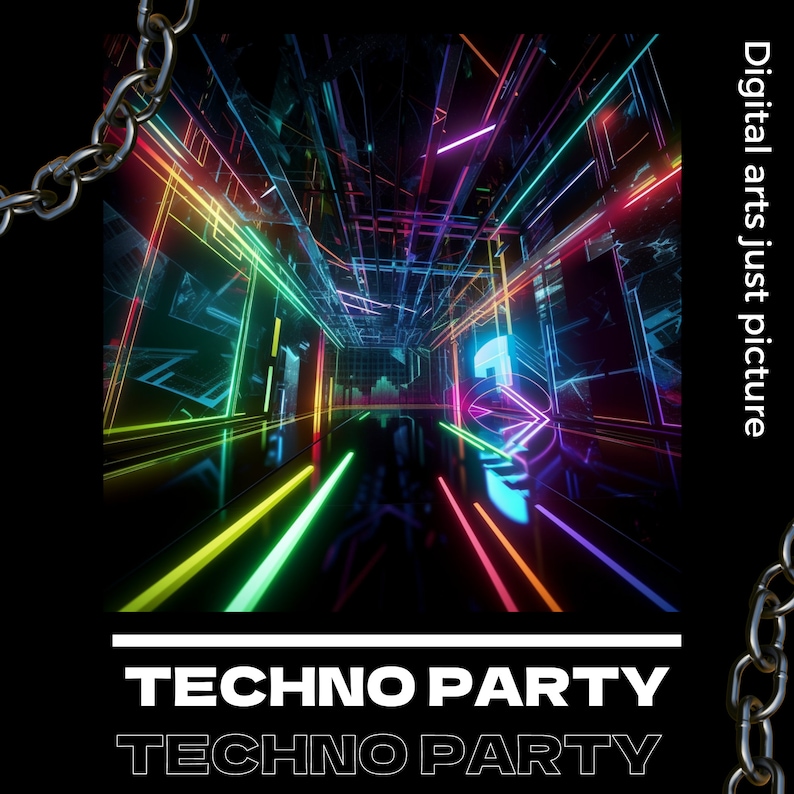 High-quality 4K Dark Techno Party Backgrounds, Featuring Edgy Abstract ...