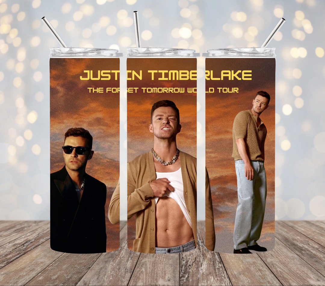 Justin Timberlake Forget Tomorrow World Tour 2024 Sublimation 20 Oz ...