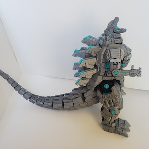 Mecha Godzilla atomic Dragon 3D Printed Kaiju - Etsy