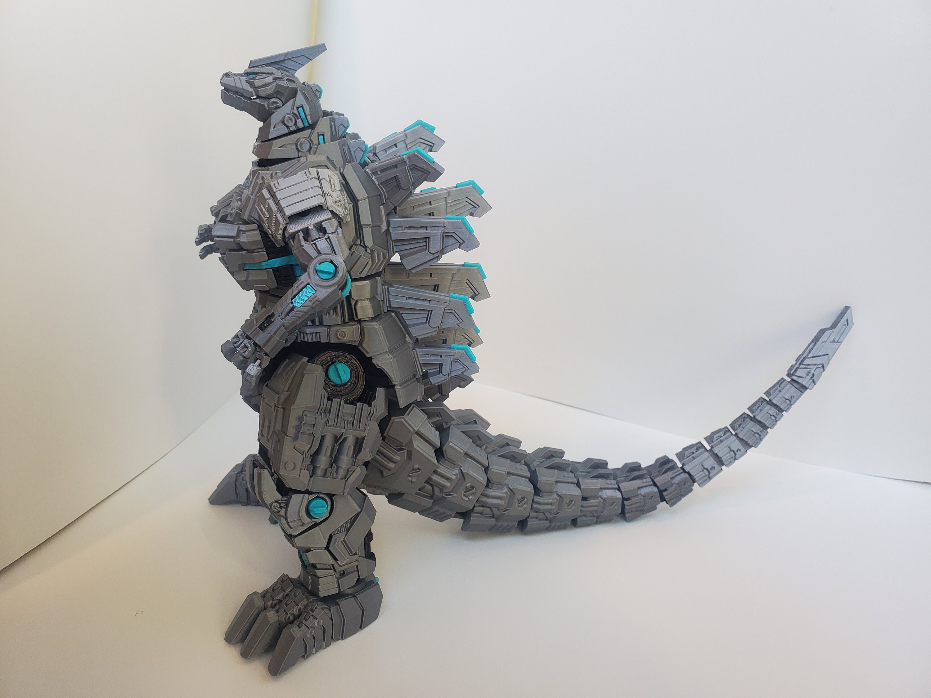 Mecha Godzilla atomic Dragon 3D Printed Kaiju - Etsy