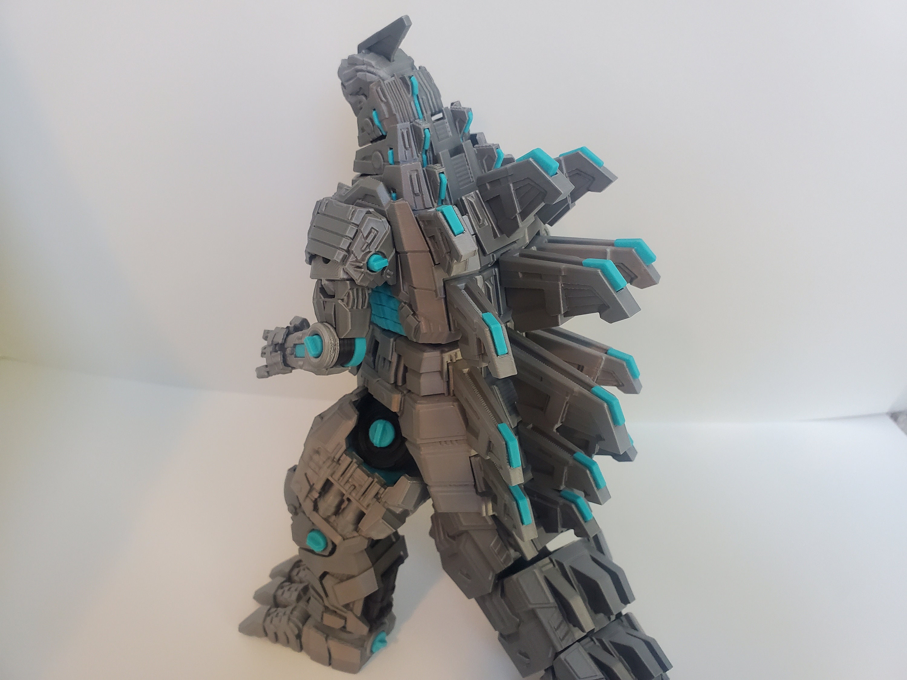 Mecha Godzilla atomic Dragon 3D Printed Kaiju - Etsy