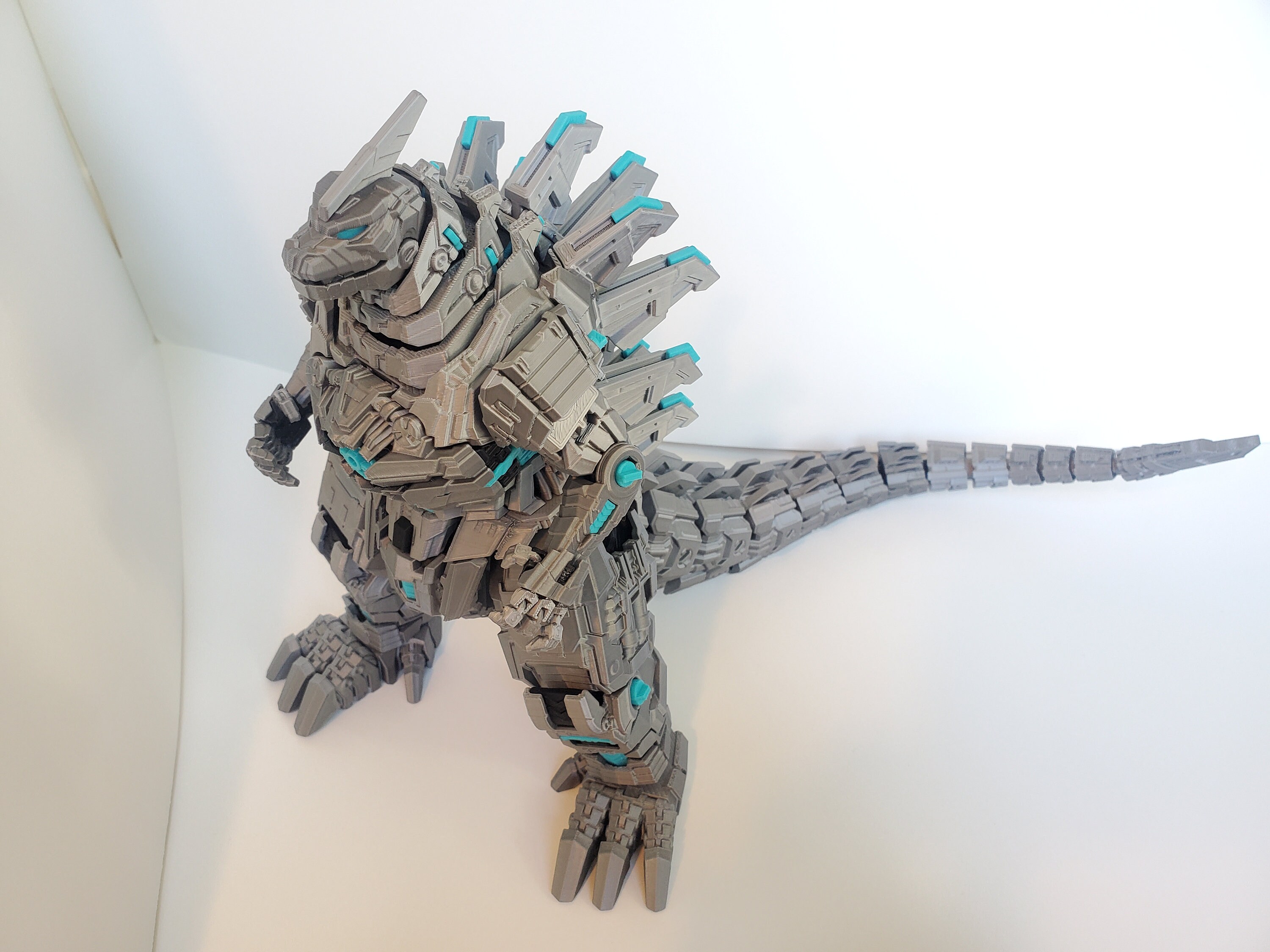 Mecha Godzilla atomic Dragon 3D Printed Kaiju - Etsy