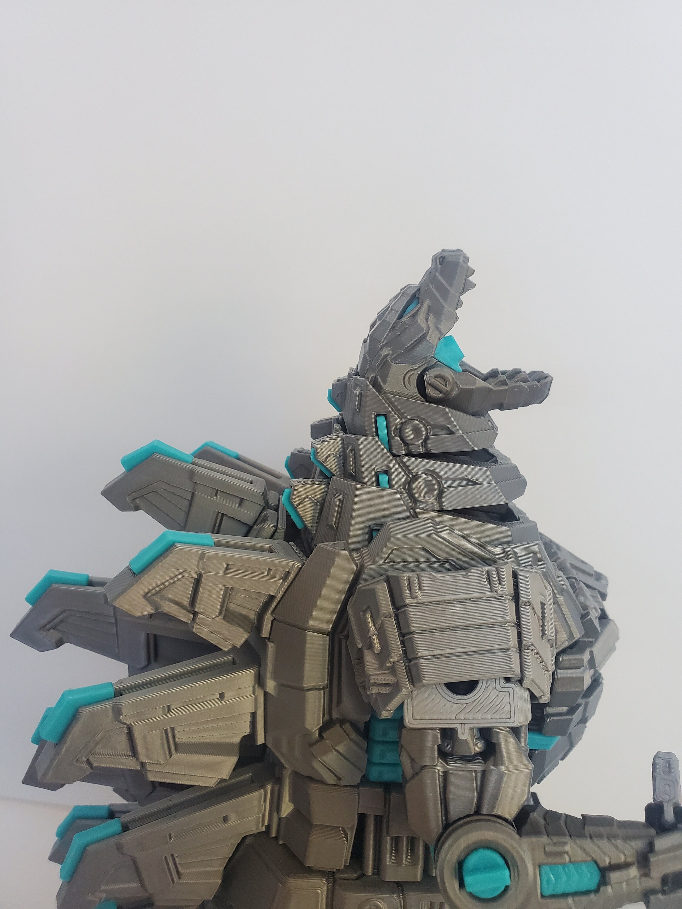 Mecha Godzilla atomic Dragon 3D Printed Kaiju - Etsy