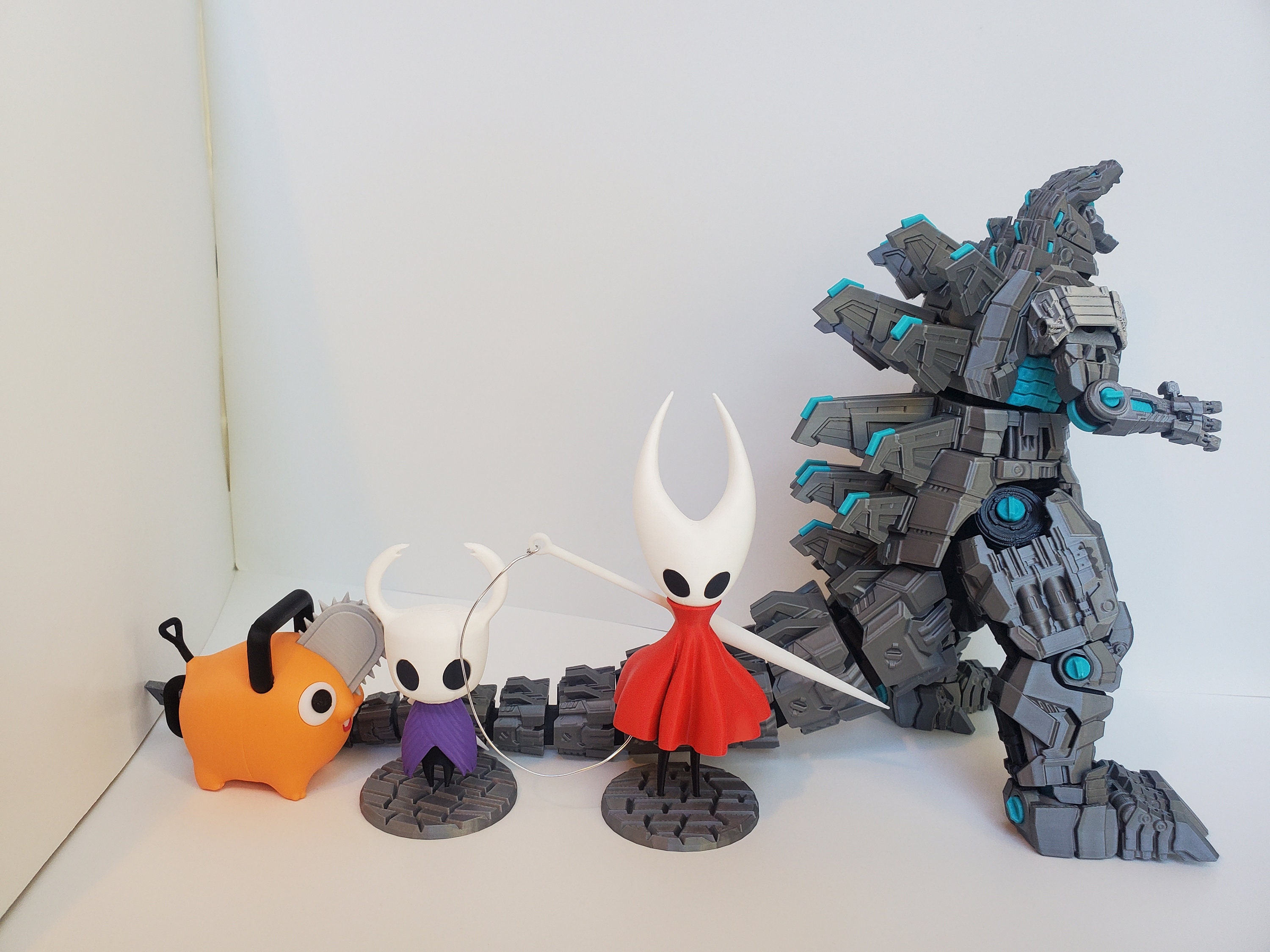 Mecha Godzilla atomic Dragon 3D Printed Kaiju - Etsy