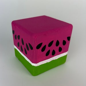 Summer Fruit Wood Block / Watermelon / Pineapple / Strawberry / Lemon ...