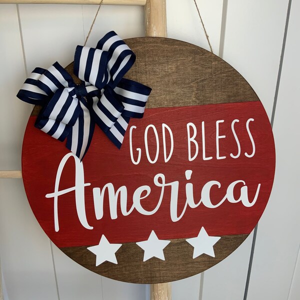 God Bless America Sign - Etsy