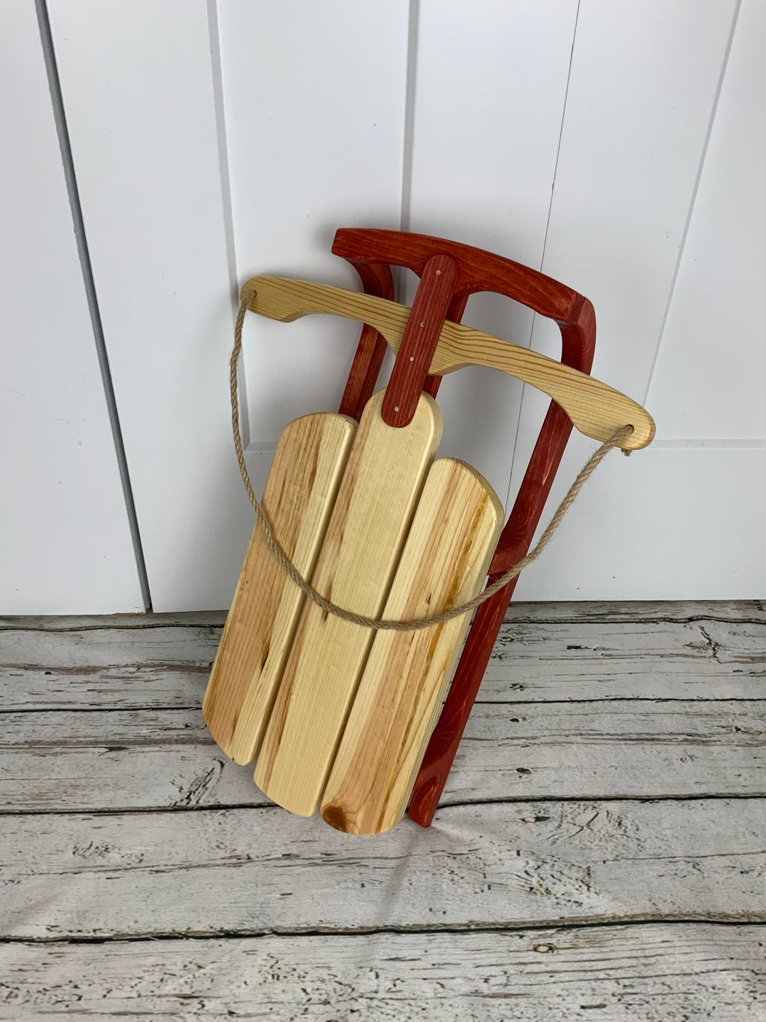 Wooden Decorative Sled / Old Fashioned Sled - Etsy