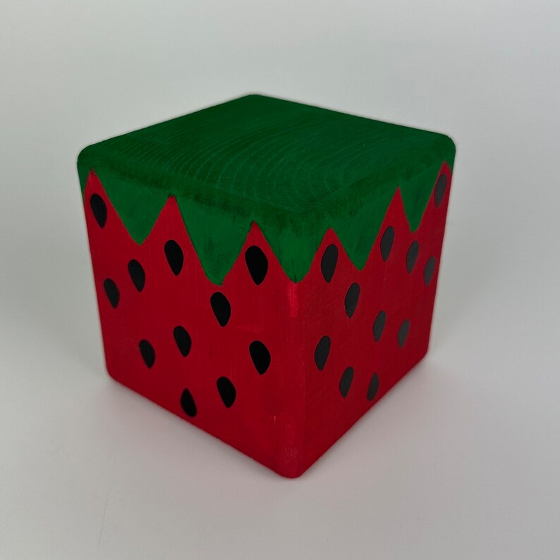 Summer Fruit Wood Block / Watermelon / Pineapple / Strawberry / Lemon ...