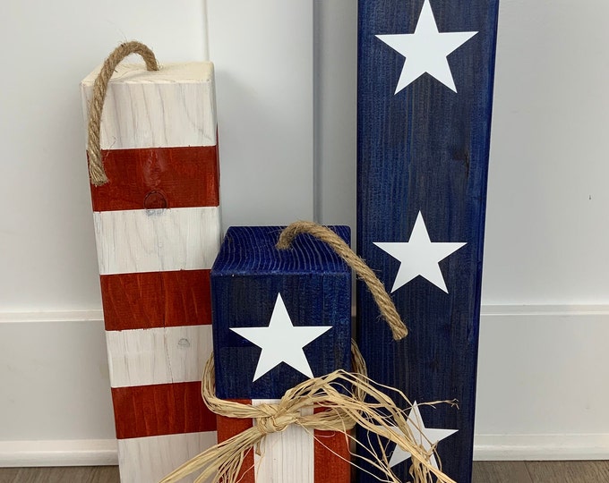 Wooden Firecrackers / Summer Porch Decor / Independence Day / - Etsy