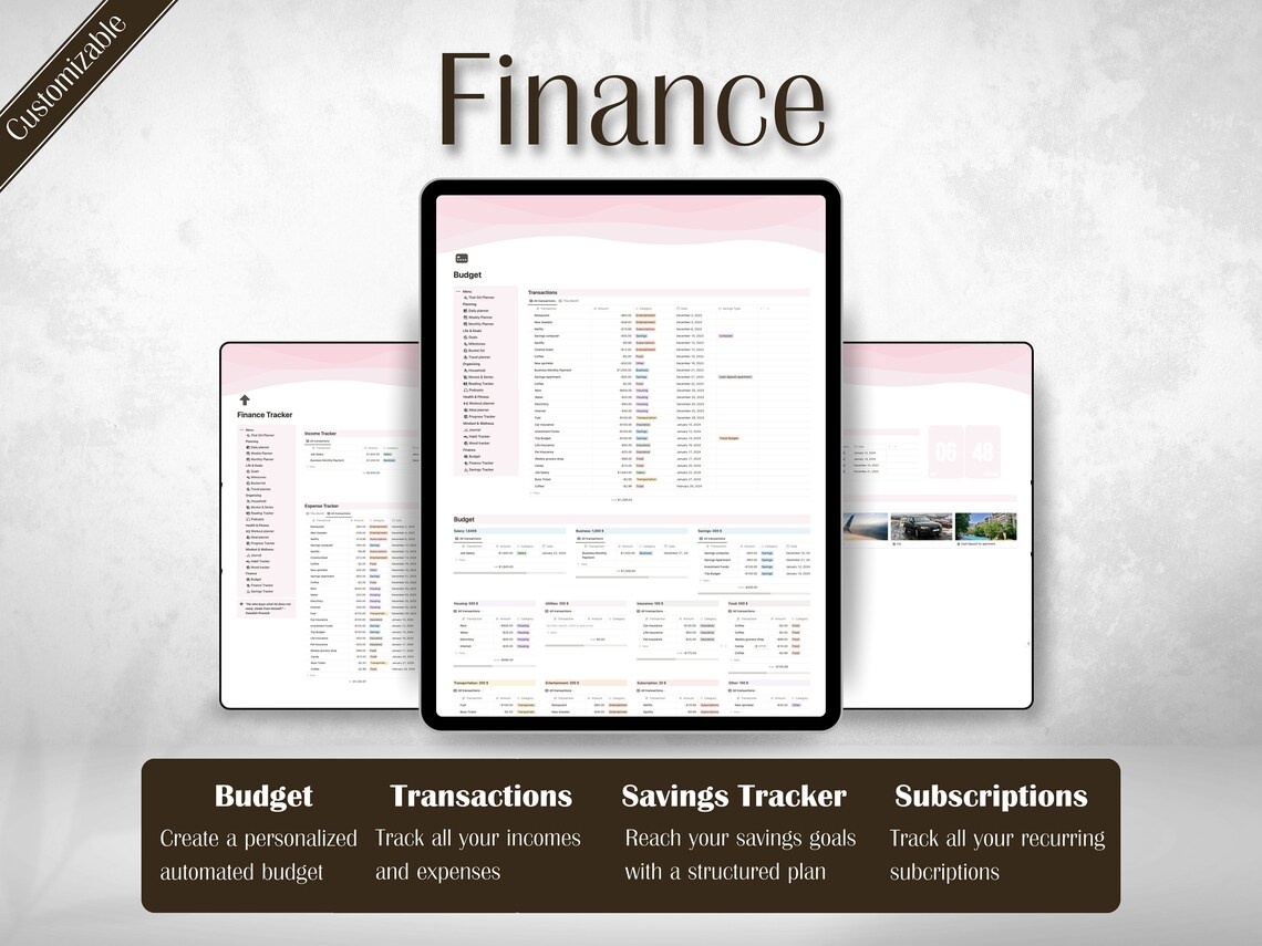 The Ultimate Notion Planner, 2024 All in One Notion Template, That Girl Dashboard, Aesthetic ...