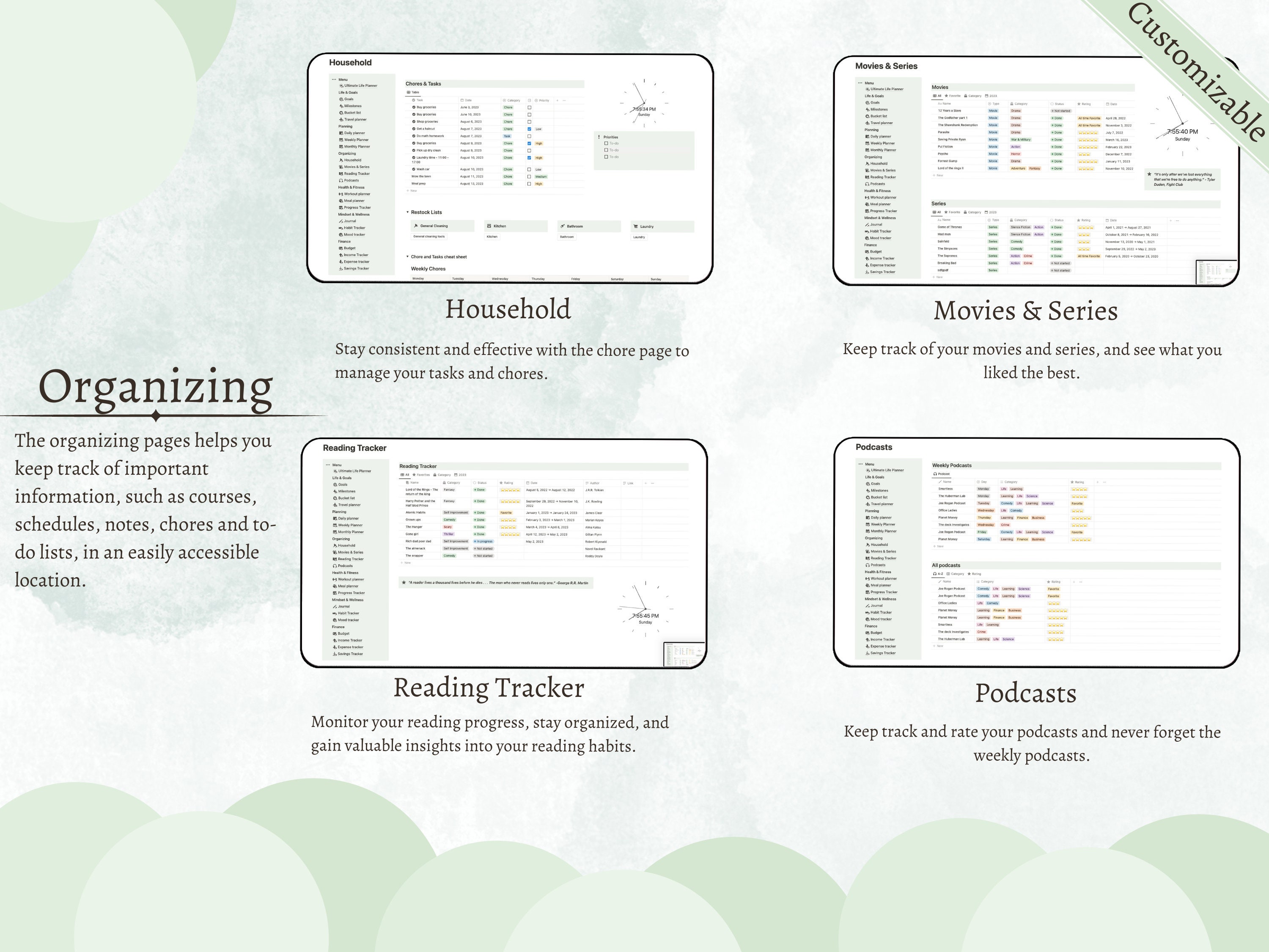 Notion Planner Template | All in One Notion Template | Notion Dashboard ...