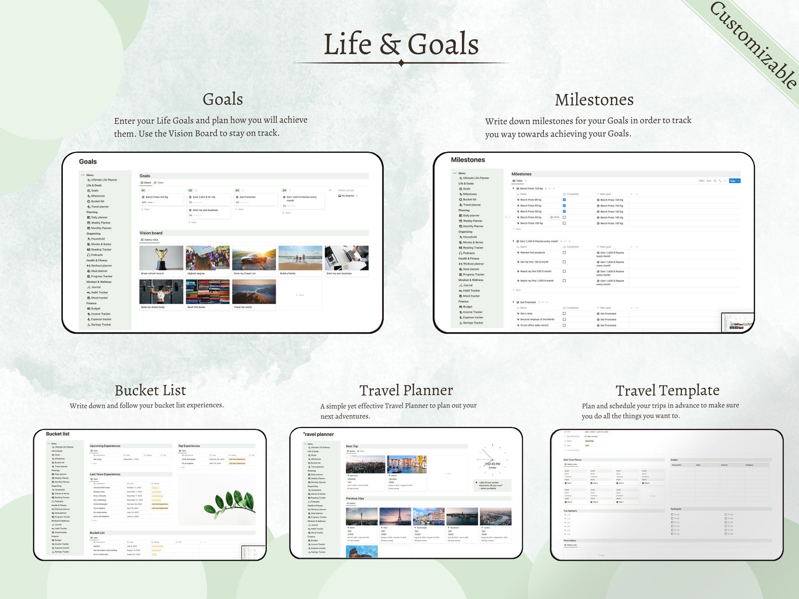 Notion Planner Template | All in One Notion Template | Notion Dashboard ...