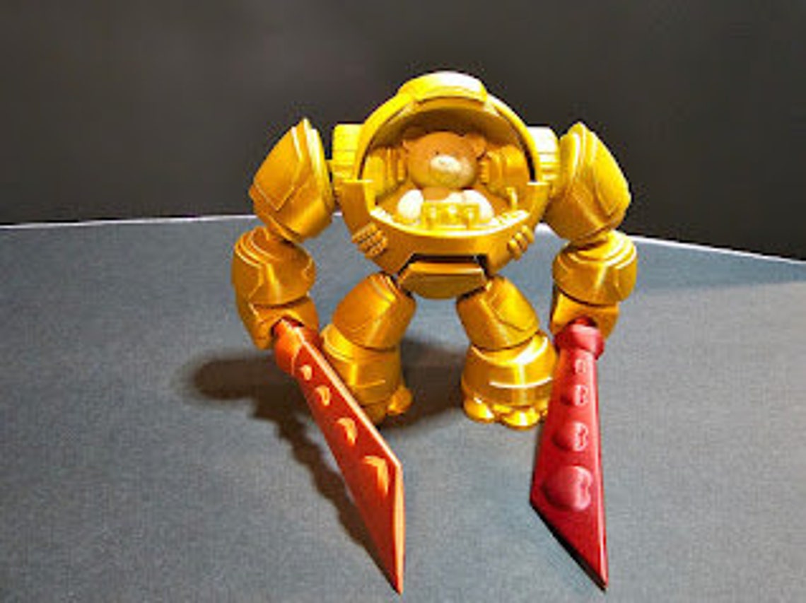 3D Printed Teddy Robot - Koza Design, 3d Print - Etsy