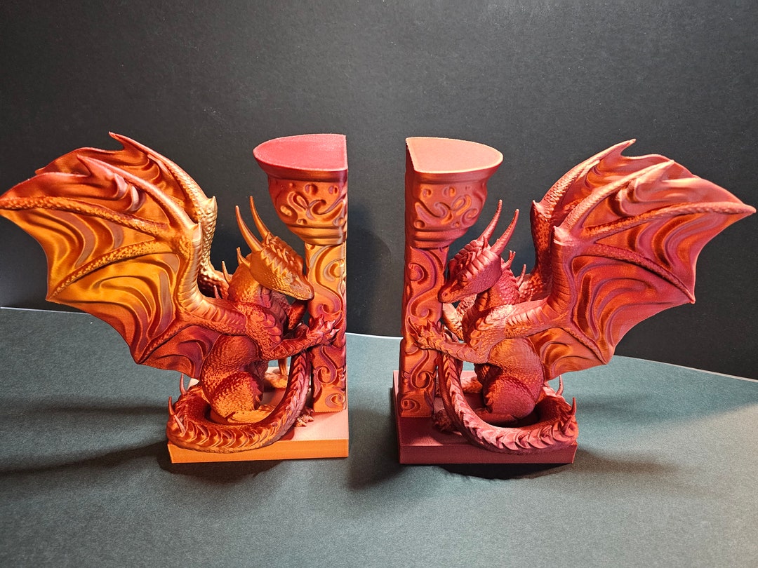 3d Printed Dragon Bookends, Kekreations 3D Design, 3d Printed - Etsy