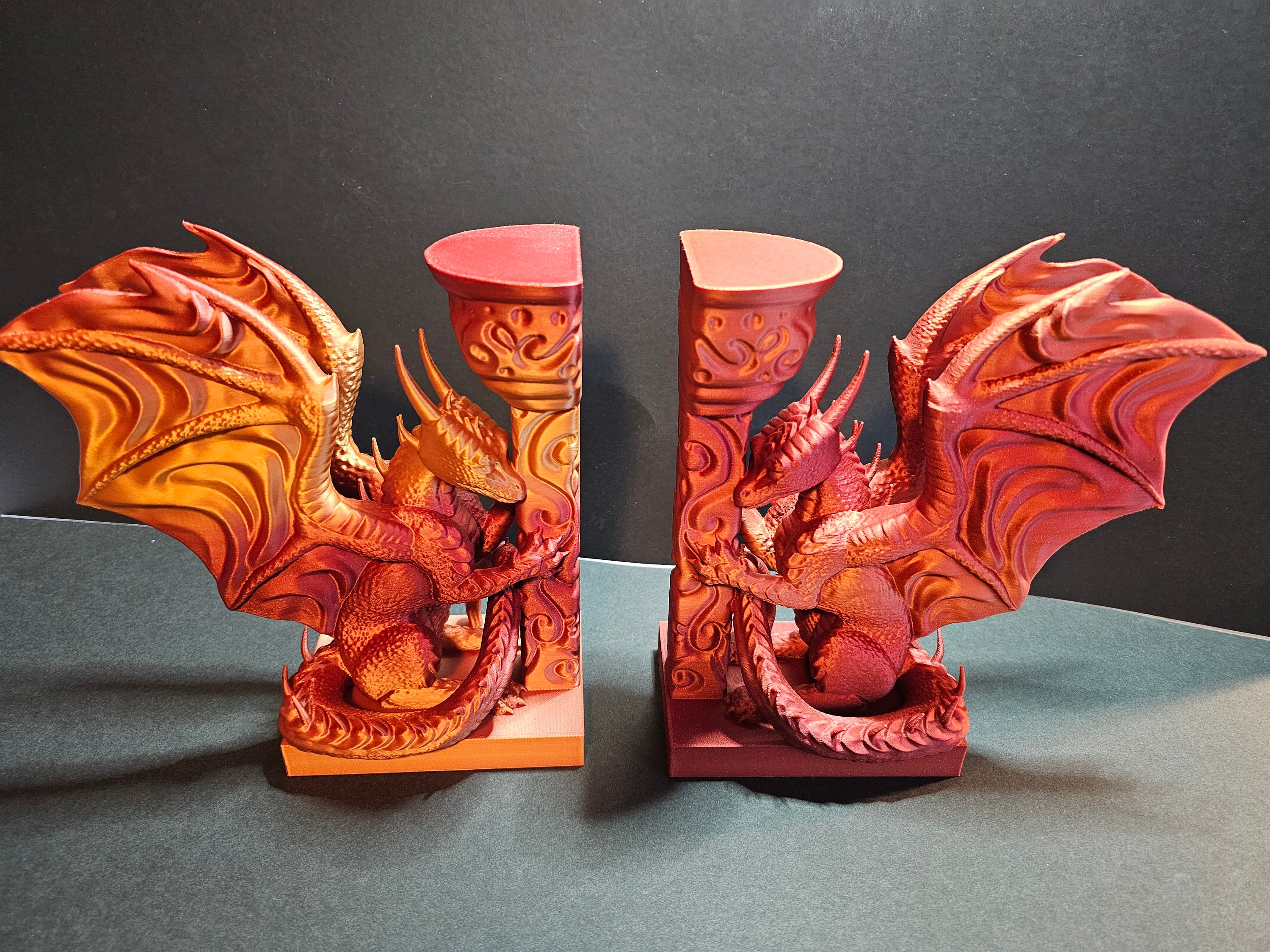 3d Printed Dragon Bookends, Kekreations 3D Design, 3d Printed - Etsy