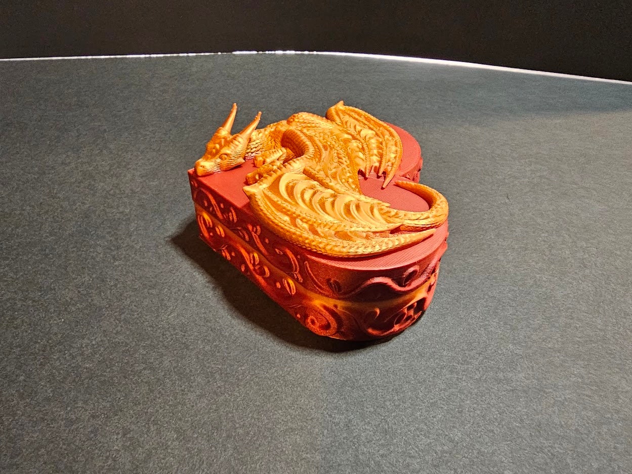3D Printed Dragon Jewelry Box: Kekreations Design - Etsy