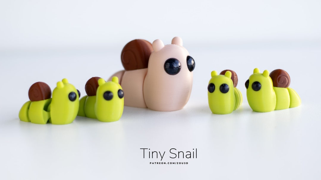 3d Printed Snails - Zou Design, 3d Printed - Etsy