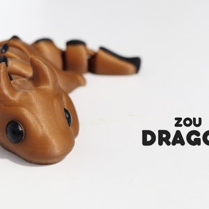 3D Printed Zou Dragon Sculpture: Fantasy Art Decor - Etsy