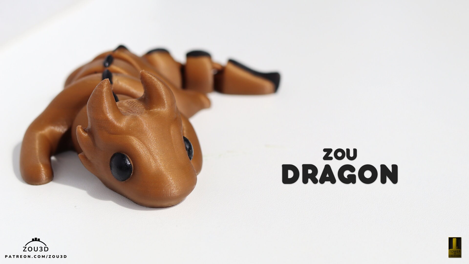 3D Printed Zou Dragon Sculpture: Fantasy Art Decor - Etsy