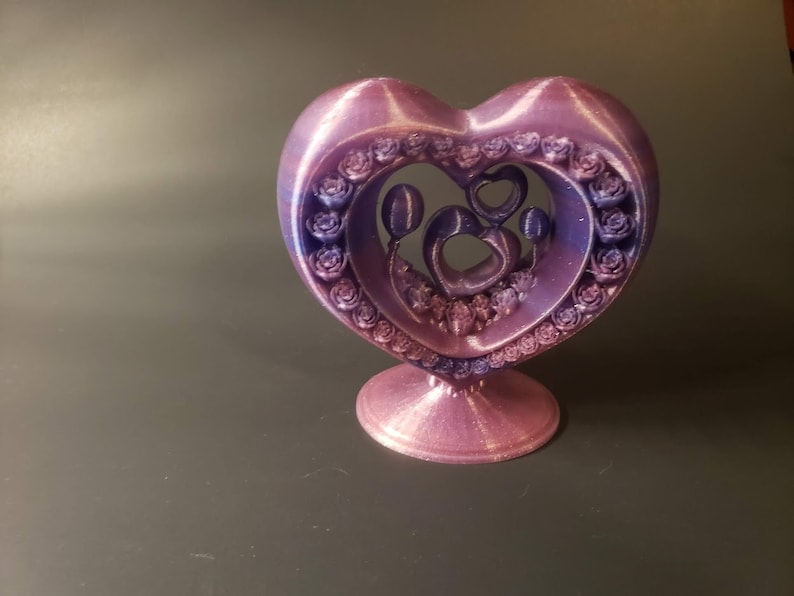 Nebula Multicolor 3D Printed Heart - Koza Design, 3d Print - Etsy