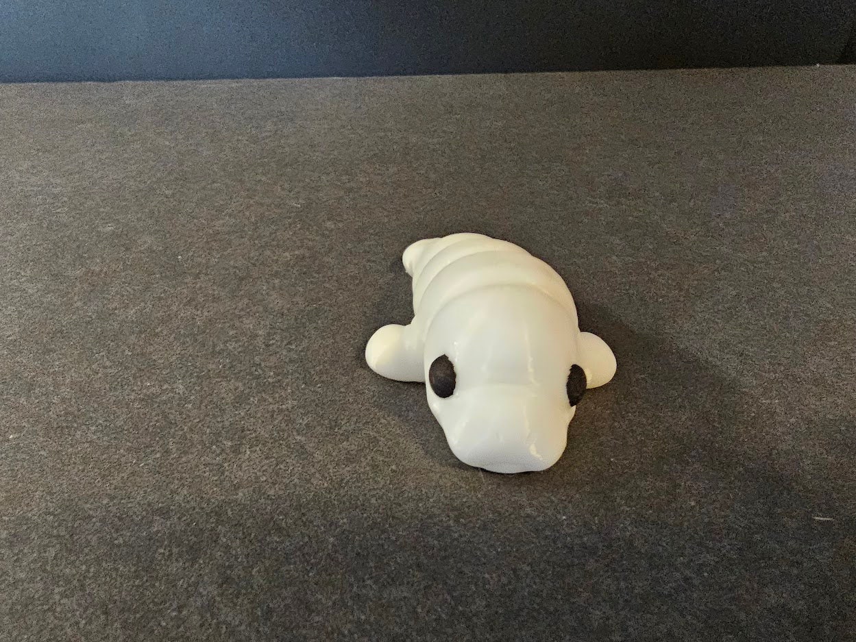 3d Printed Manatee Zou Design, 3d Printed - Etsy