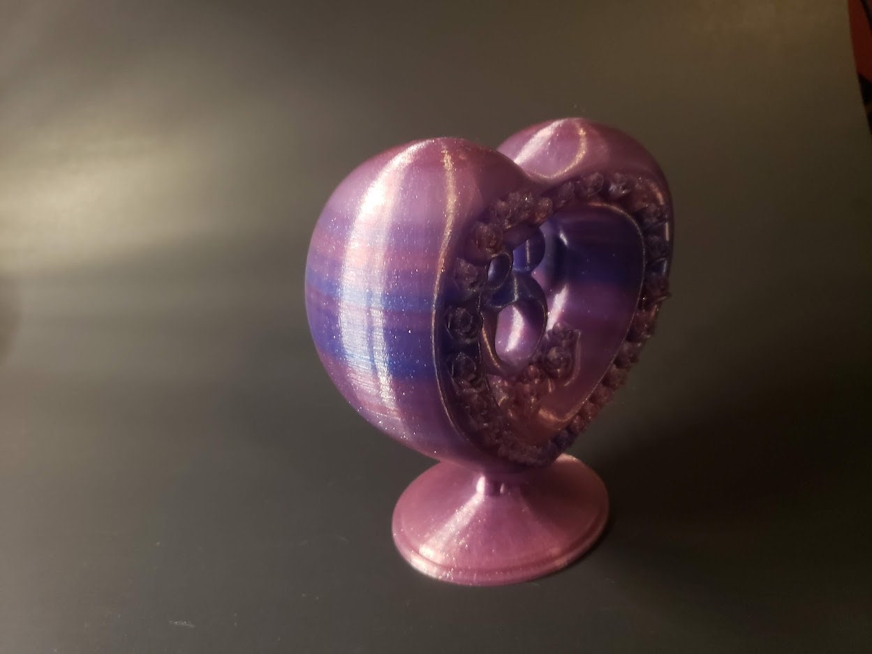 Nebula Multicolor 3D Printed Heart - Koza Design, 3d Print - Etsy
