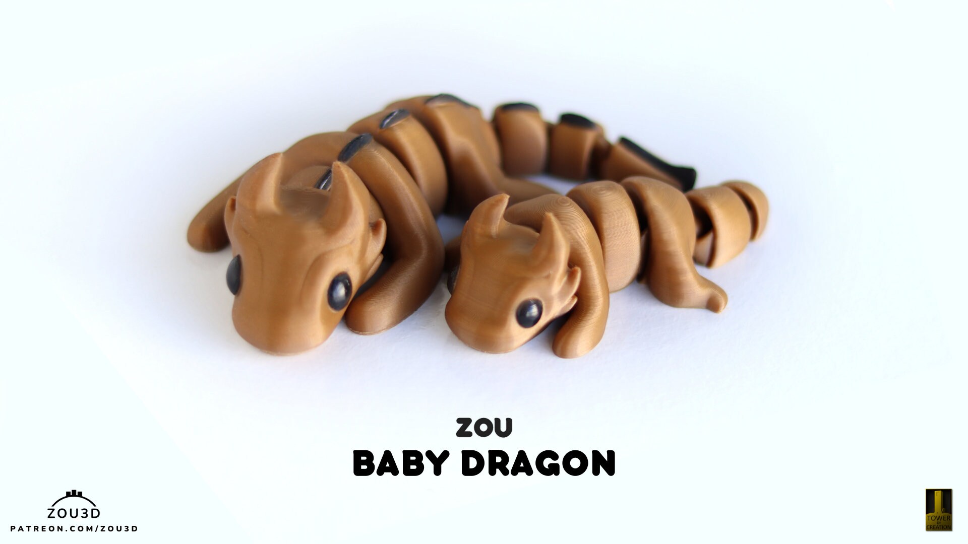 3D Printed Zou Dragon Sculpture: Fantasy Art Decor - Etsy