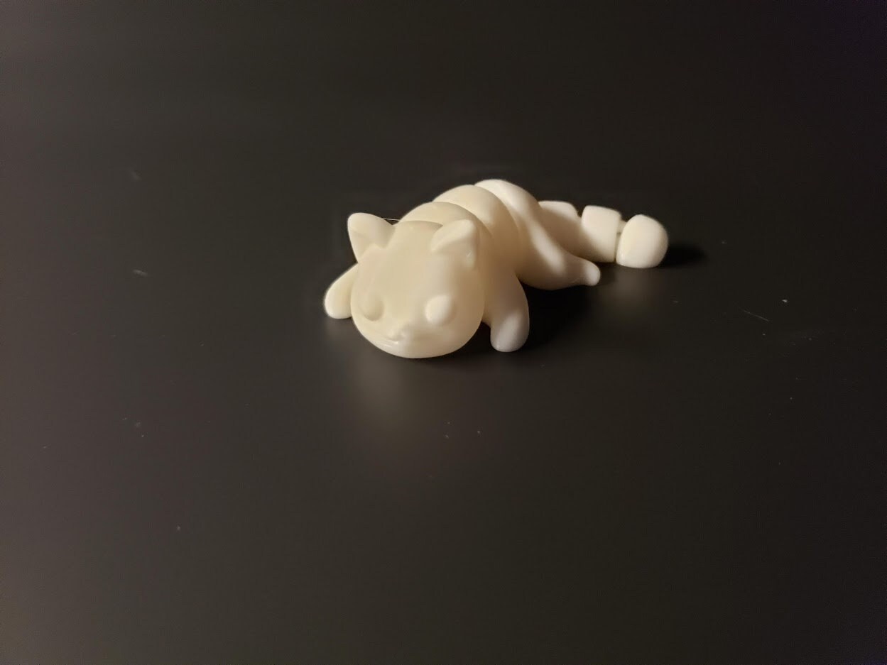 3d Printed Flexi Baby Cat Zou Design, 3d Printed - Etsy