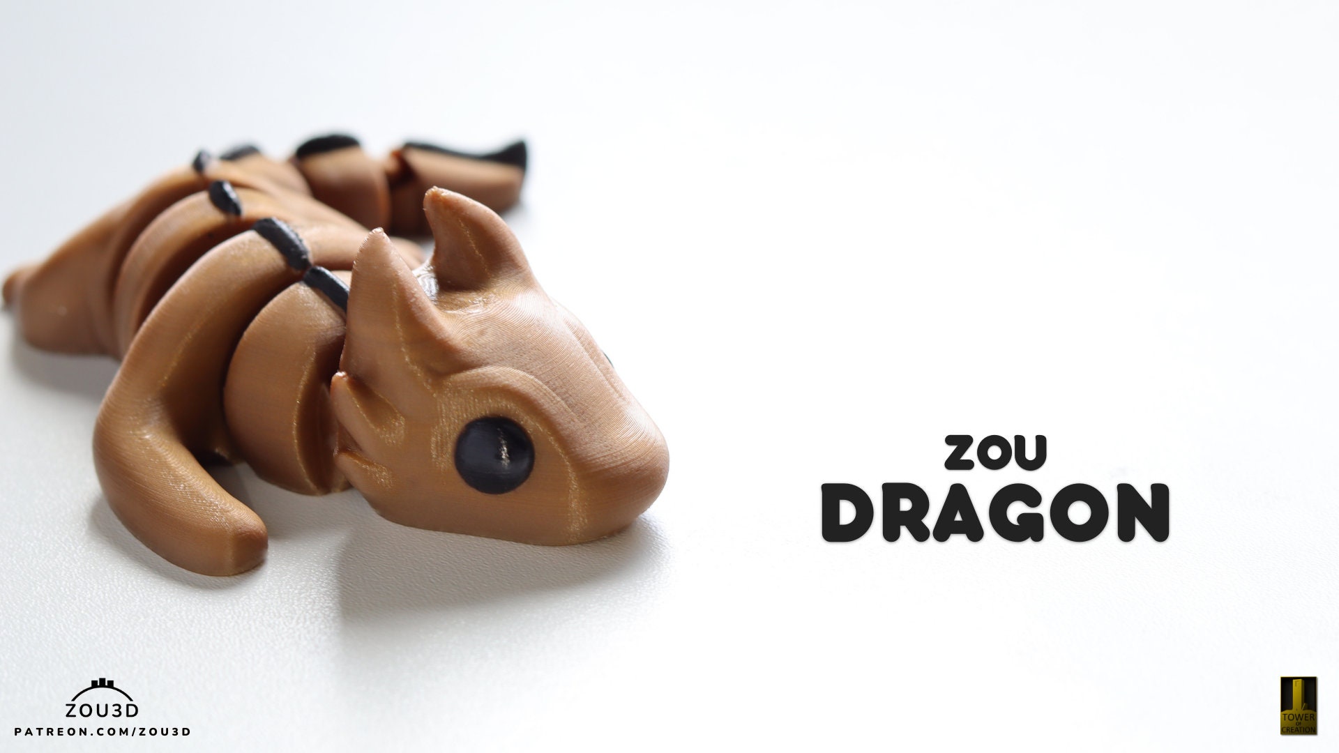 3D Printed Zou Dragon Sculpture: Fantasy Art Decor - Etsy
