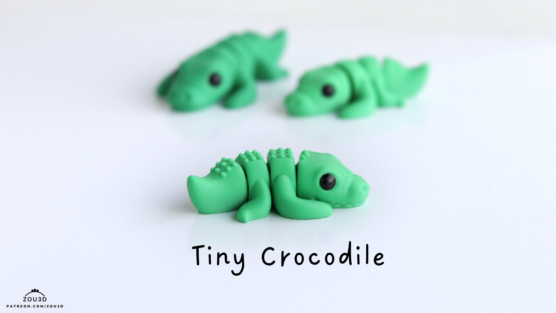 3d Printed Crocodile - Zou Design, 3d Printed - Etsy