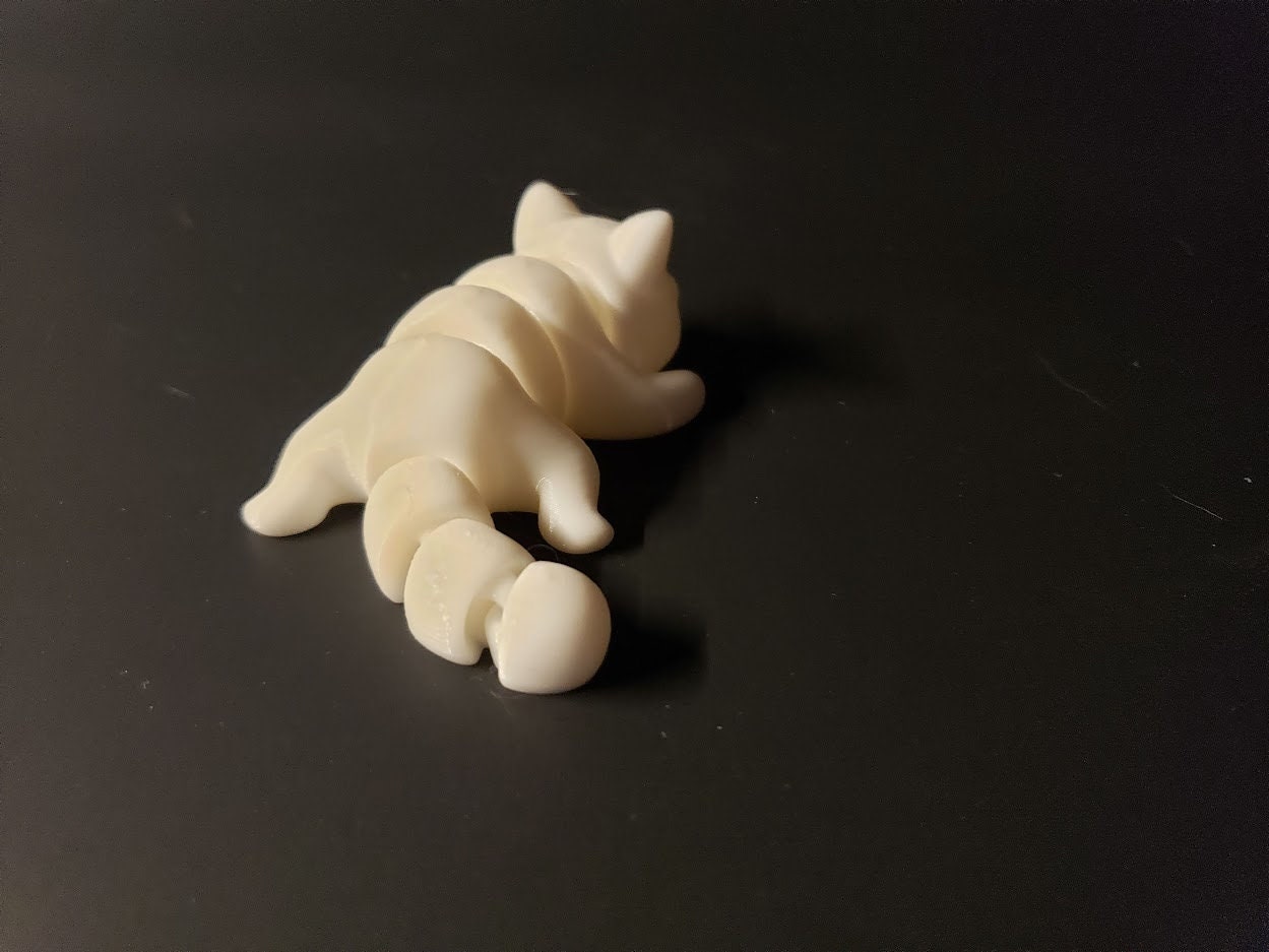 3d Printed Flexi Baby Cat Zou Design, 3d Printed - Etsy
