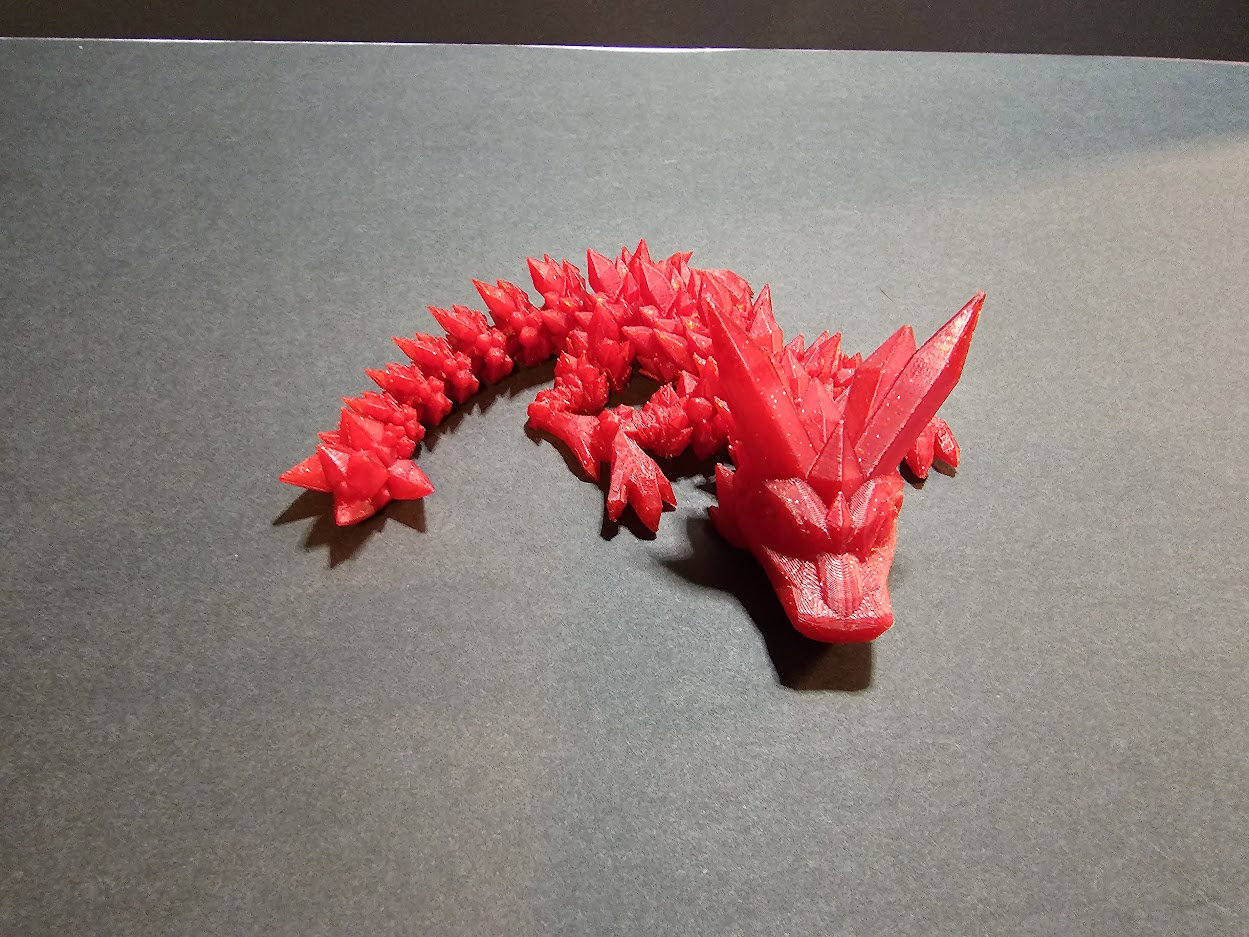 3d Printed Articulated Crystal Dragon by Cinderwing Designs - Etsy