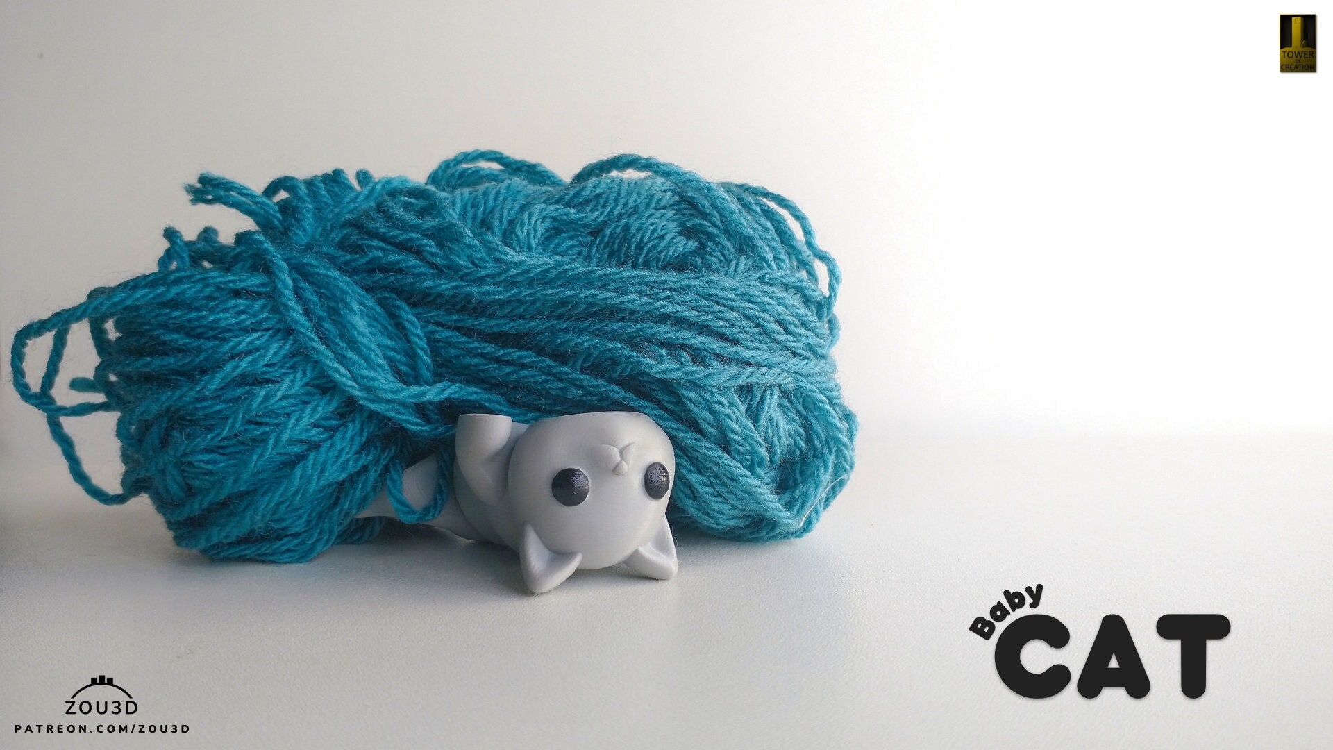 3d Printed Flexi Baby Cat - Zou Design, 3d Printed - Etsy