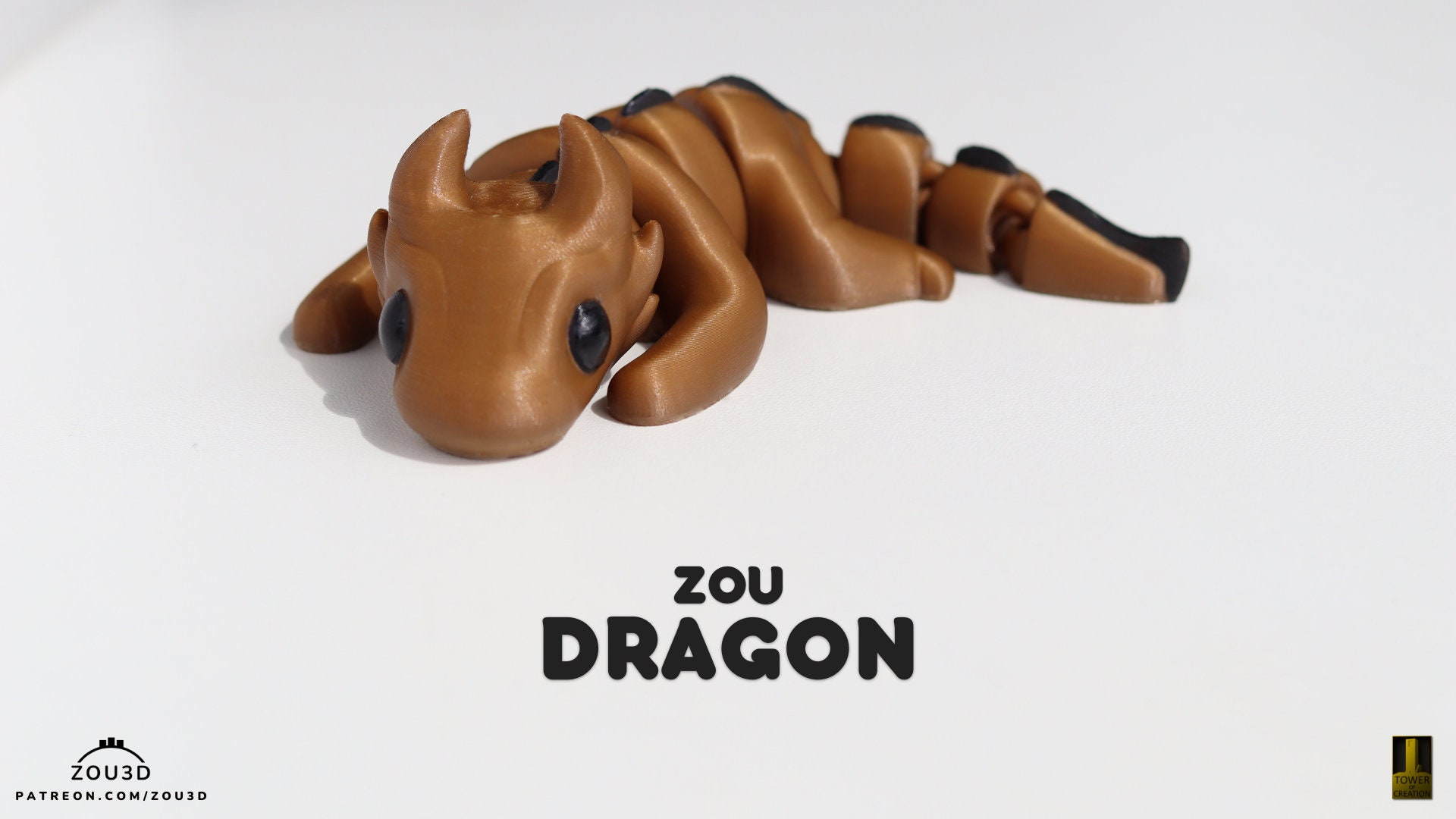 3D Printed Zou Dragon Sculpture: Fantasy Art Decor - Etsy