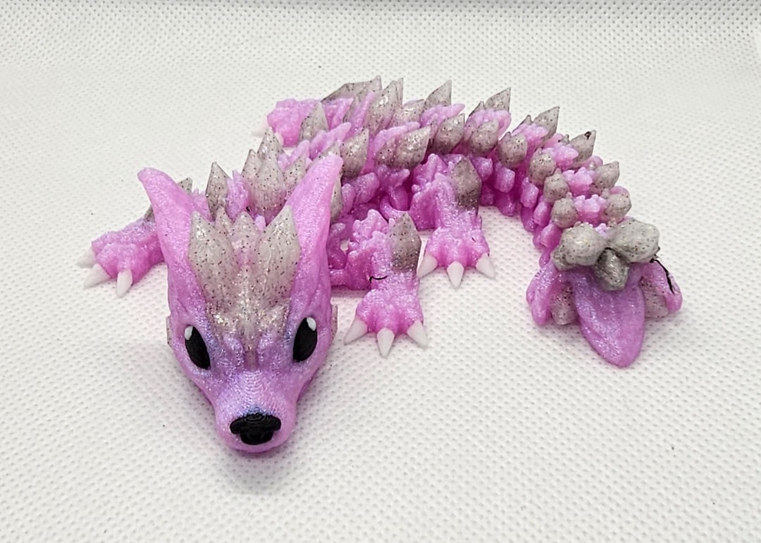 3d Printed Articulated Dragon Straw Toppers - Etsy