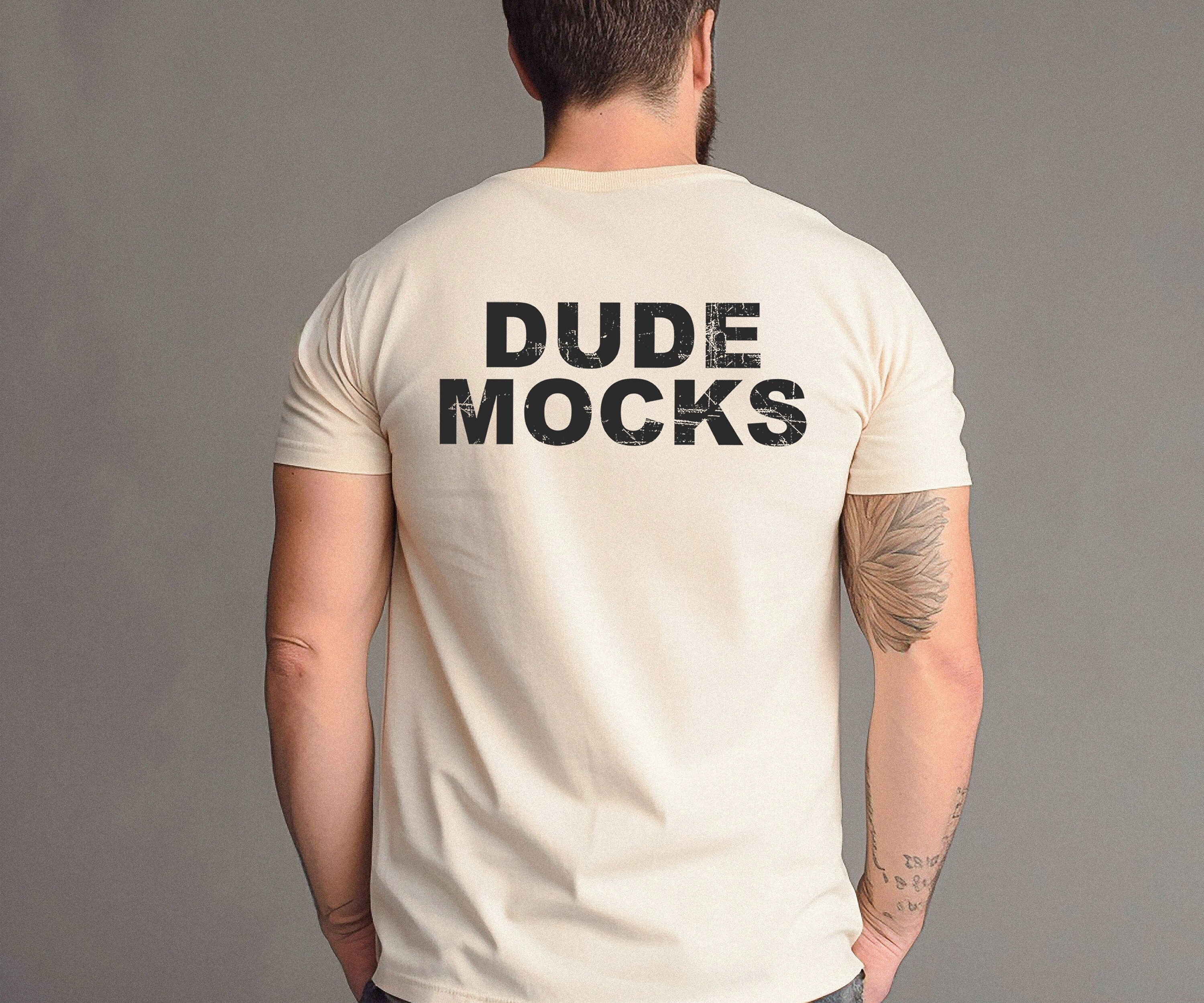 Bella Canvas Soft Cream 3001 Mockup, Back of Shirt Mockup, 3001 Soft ...